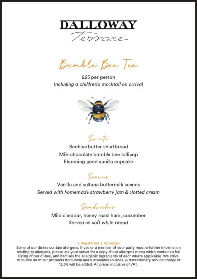 Children’s Afternoon Tea | Dalloway Terrace